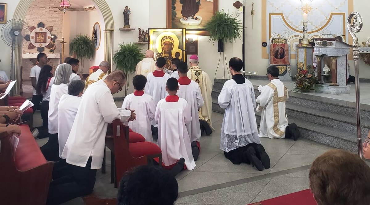 Easter Sunday - farewell to the Czestochowa Icon in Rio de Janeiro
